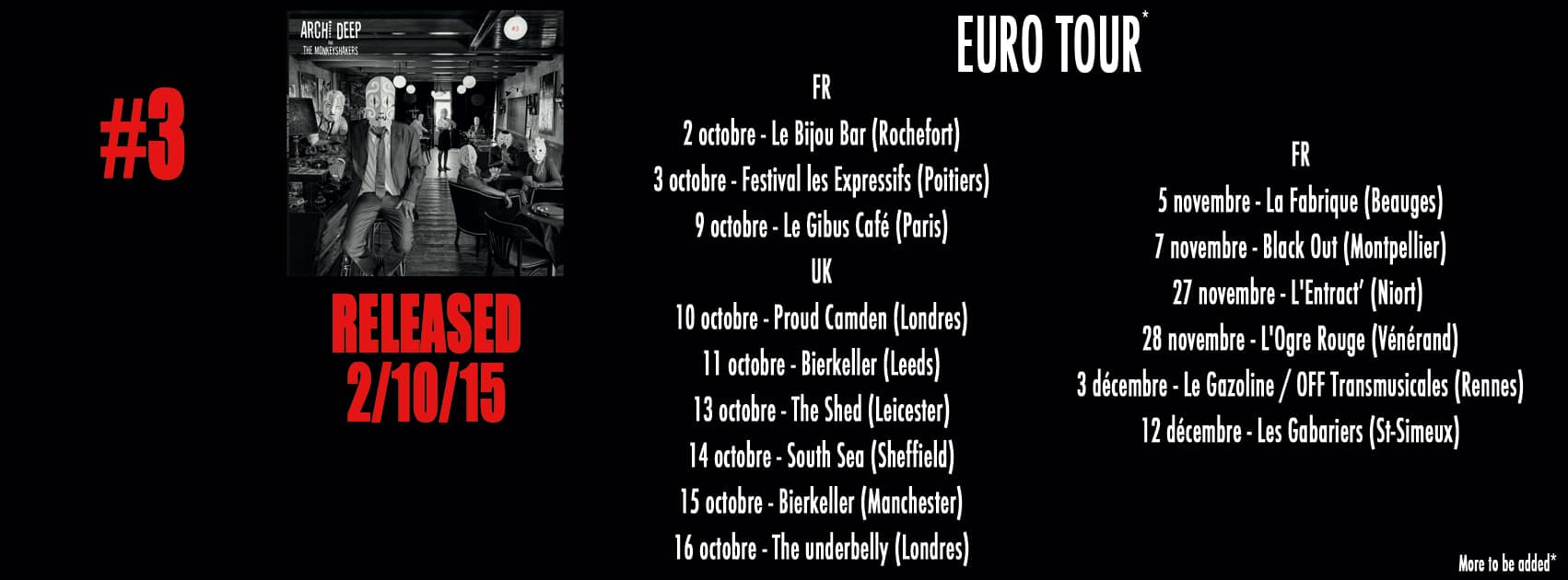 EURO TOUR : #3 JOIN US ! - Archi deep